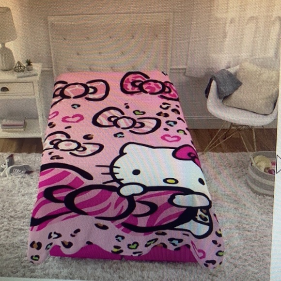 Hello Kitty | Bedding | Hello Kitty Plush Twinfull Blanket Pink Animal ...
